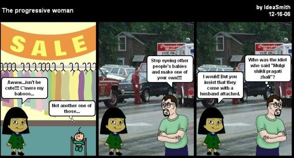 Comic: The Progressive Woman